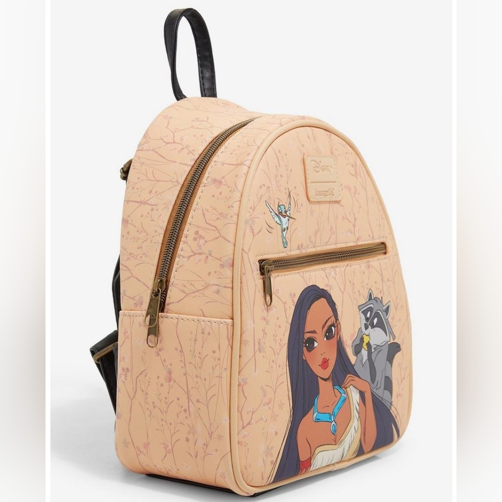 Loungefly Disney Pocahontas And Meeko Mini Backpack - Gem